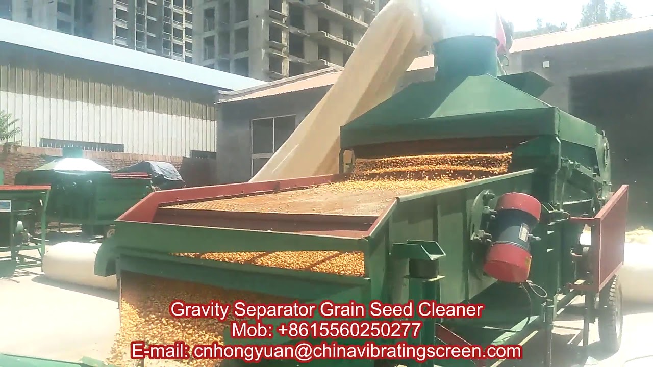 corn cleaning sorting machine - YouTube