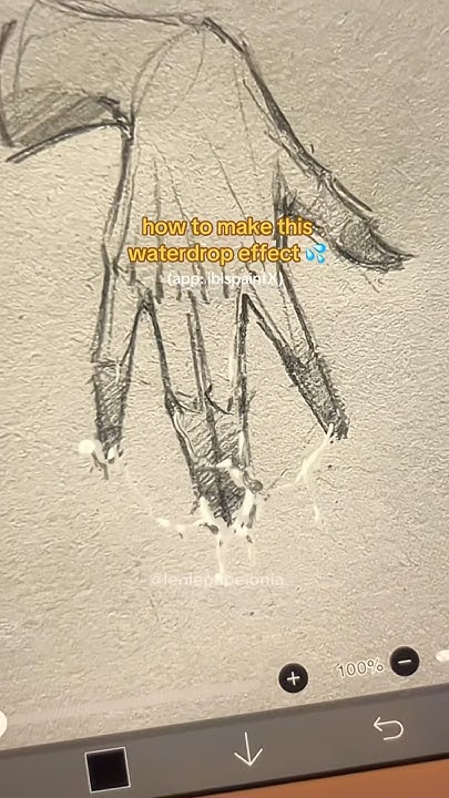 I DONT THINK if it’s a necessary tutorial but here’s how to make a waterdrop effect #tutorial # ...