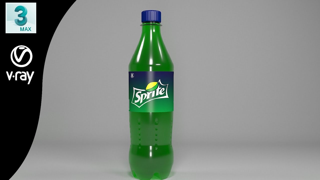 #3D# Sprite Bottle Modeling in 3Ds max | 3D Modeling | Vray - YouTube