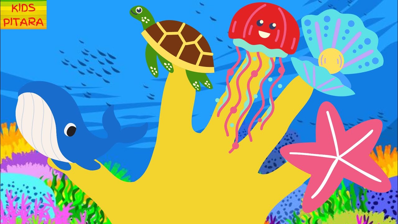 Sea Animals Finger Family | Nursery Rhymes and Songs from Kids Pitara ...