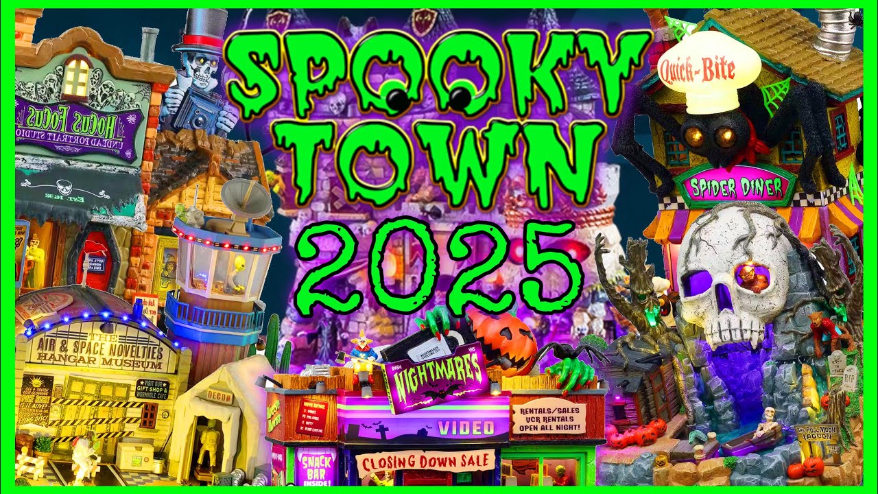 Lemax Spooky Town 2025 Complete Halloween Village Line Up - YouTube