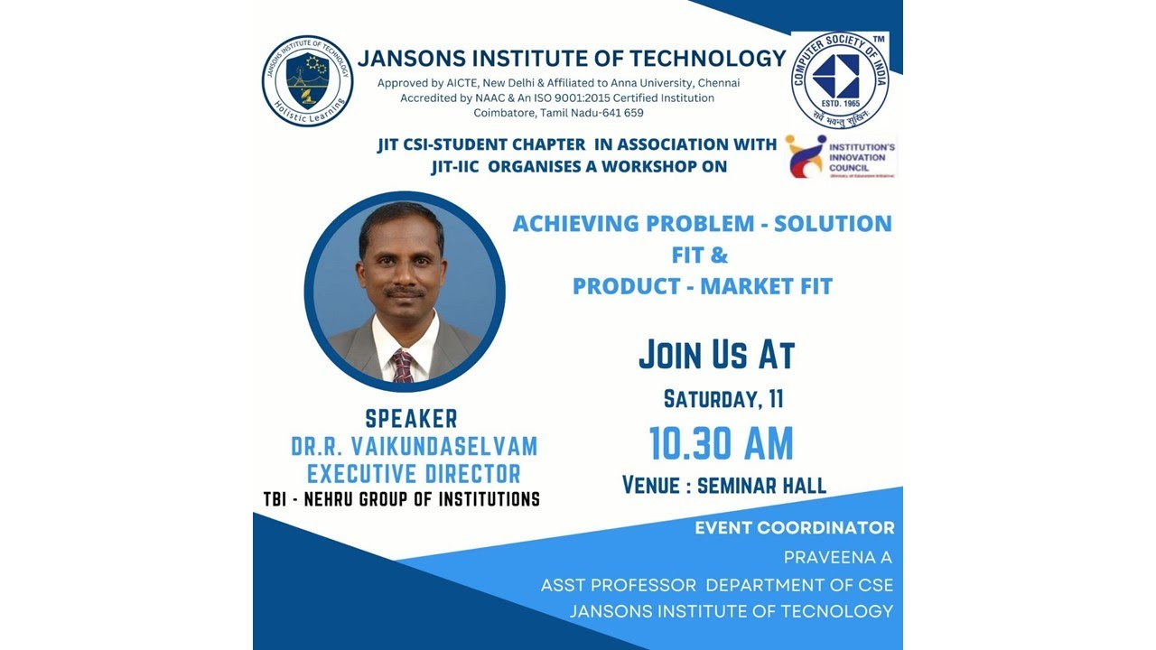 Achieving Problem - Solution Fit & Product Market Fit - YouTube