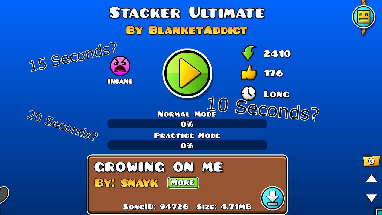 How fast you can beat Stacker Ultimate in Geometry Dash? (Botted) - YouTube