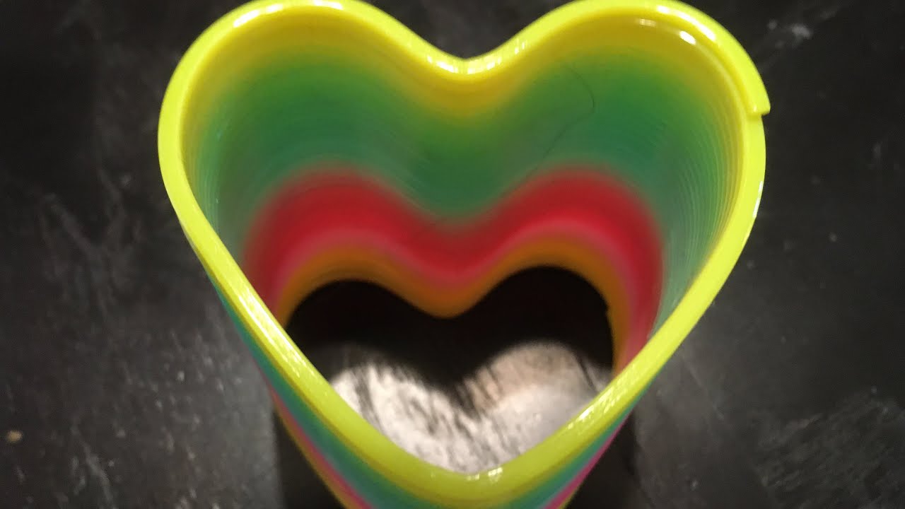 Rainbow Heart Slinky 🌈 ️ - YouTube