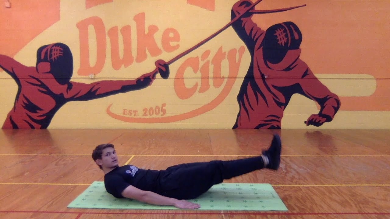 David's Core Workout for Duke City Fencing - YouTube