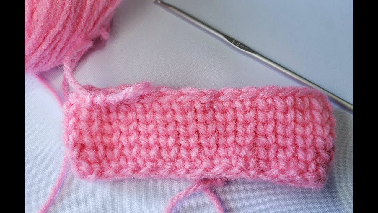 Tejiendo el punto jersey a crochet - YouTube