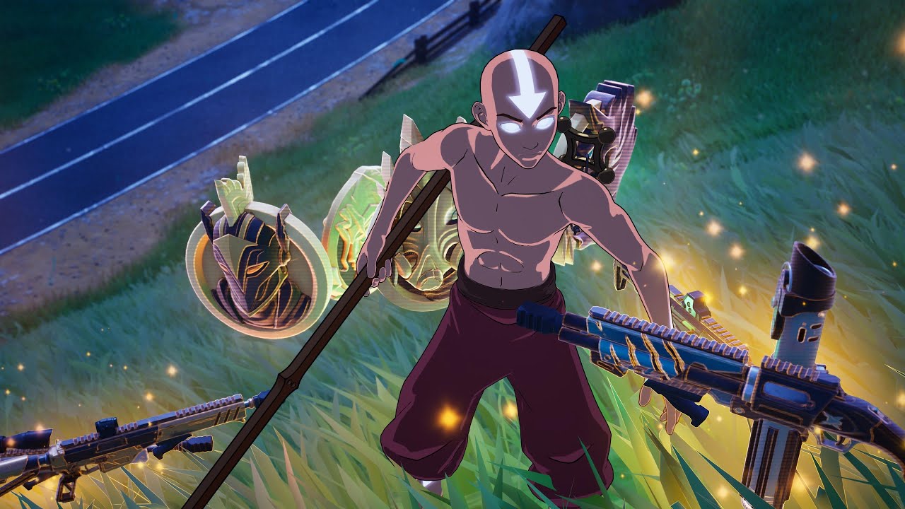 AVATAR STATE AANG vs 4 MEDALLIONS & MYTHIC’S CHALLENGE (Fortnite ...