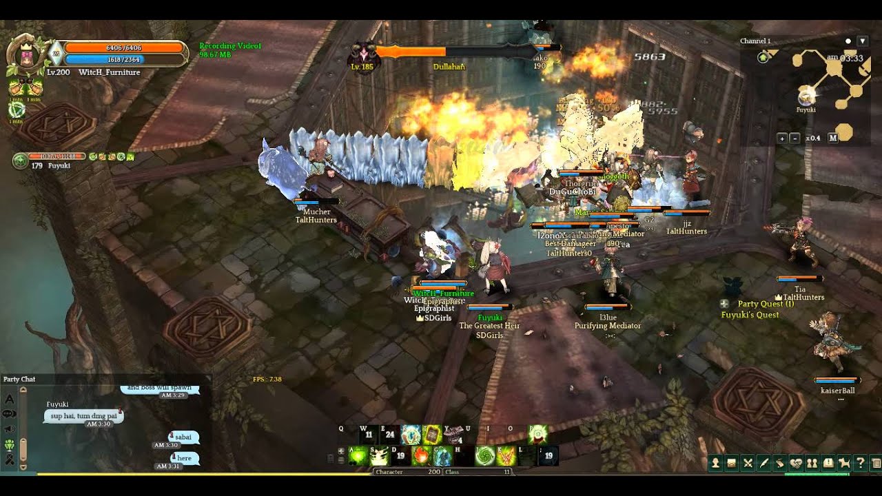 Tree Of Savior Dullahan Boss Hunt by Rabbityam Party 1 - YouTube