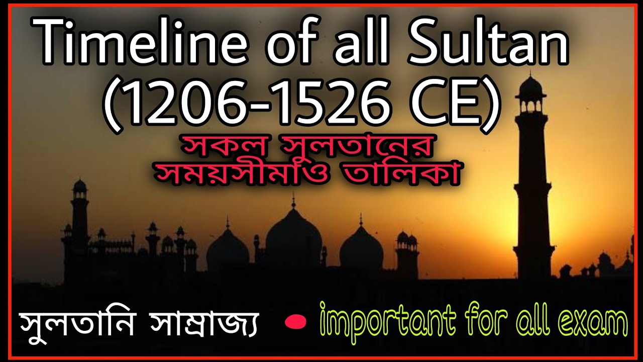 Medieval History of India | Timeline of All Rulers in INDIA 1206-1526 ...