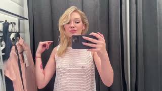 4k Incredible Transparent Top See Through Try On Haul 2024 Julie Try On ...