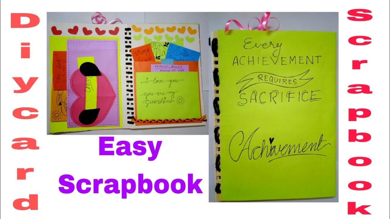 Easiest Scrapbook || Motivational Card || Positive affirmation Card ...