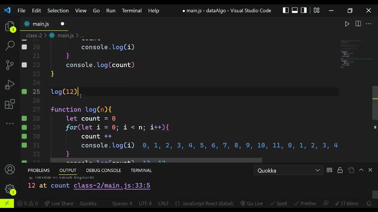 Class 2 Part 2 intro to Big O - YouTube