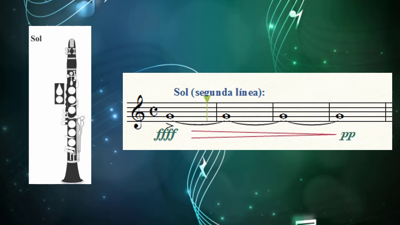 ESTUDIO DE SONIDO EN EL CLARINETE (notas largas) - YouTube