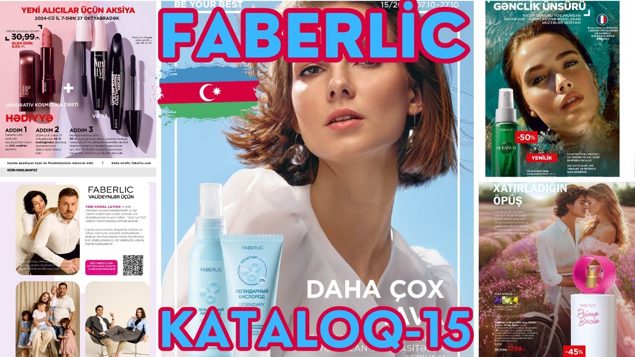Faberlic Yeni Kataloq №15 | Faberlic Azərbaycan Kataloqu | Faberlic Endirimlər Hədiyyələr - YouTube
