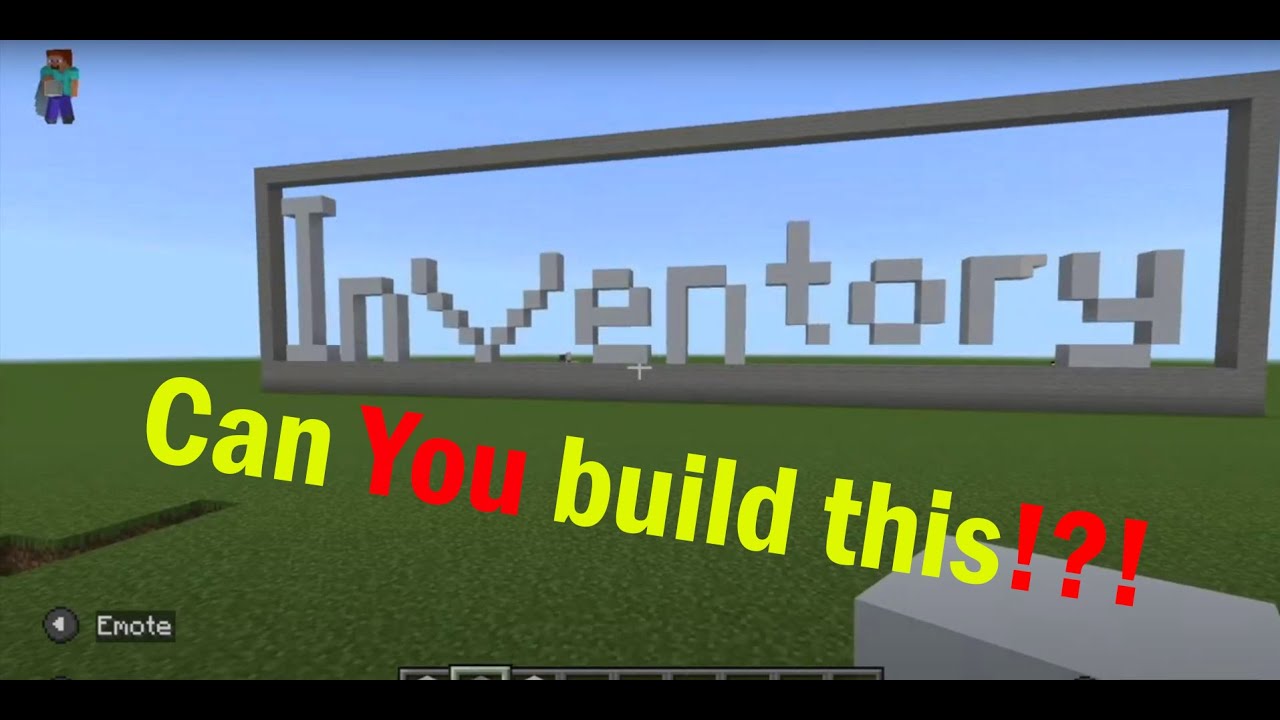 Building the Inventory Sign in Minecraft - YouTube
