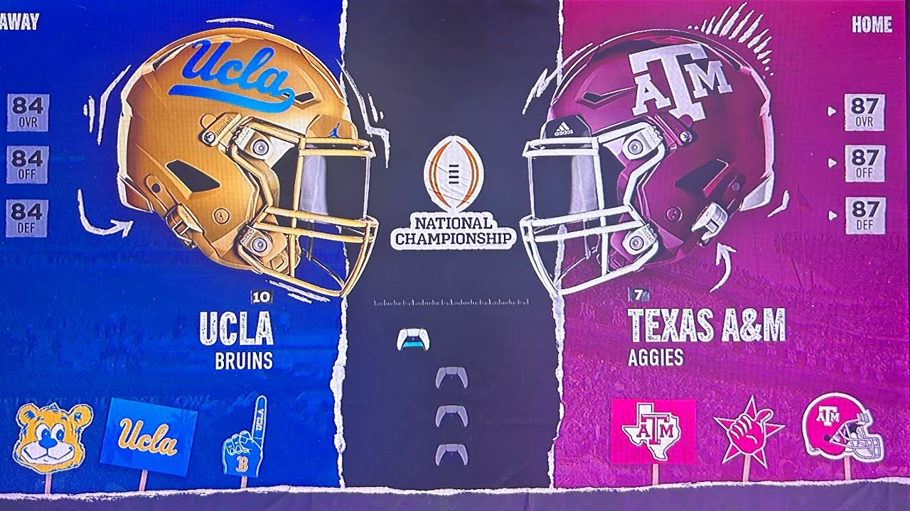 EA SPORTS College Football 25 UCLA Vs Texas A&M National Championship ...