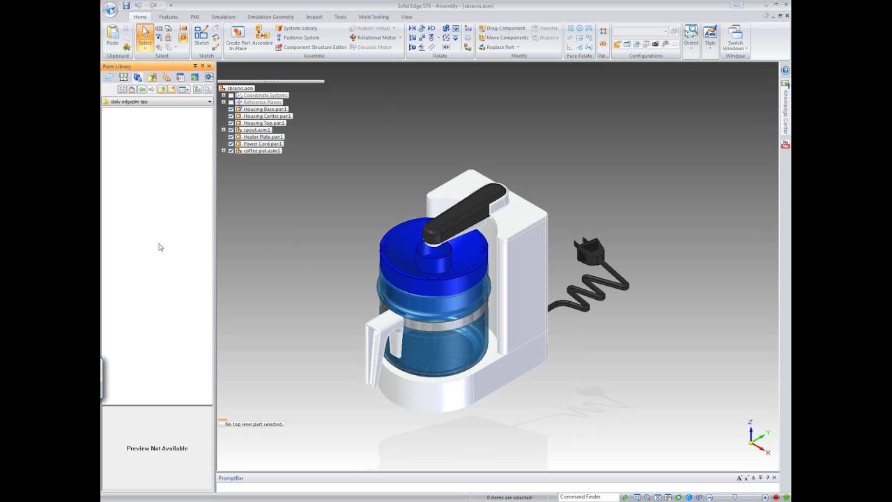Solid Edge Navigate Keyboard Shortcut - YouTube