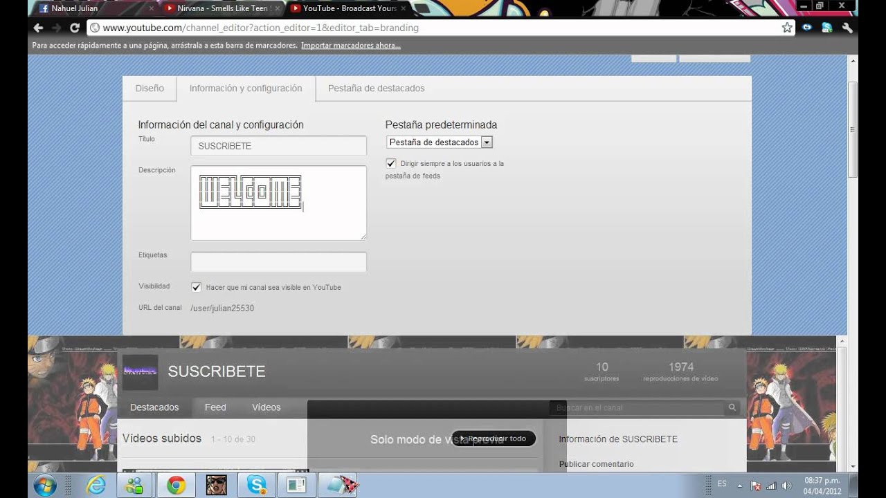 Como usar una cuenta de youtube[Guia para nuevos] - YouTube