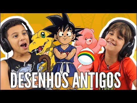 CRIANÇAS REAGEM A DESENHOS E ANIMES ANTIGOS