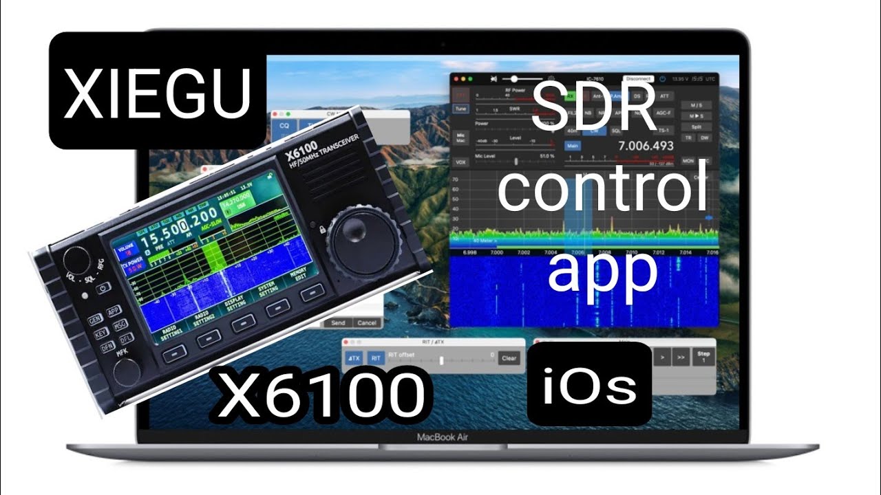XIEGU X6100 - SDR Control -Ipad & Iphone - Ethernet Connection - YouTube