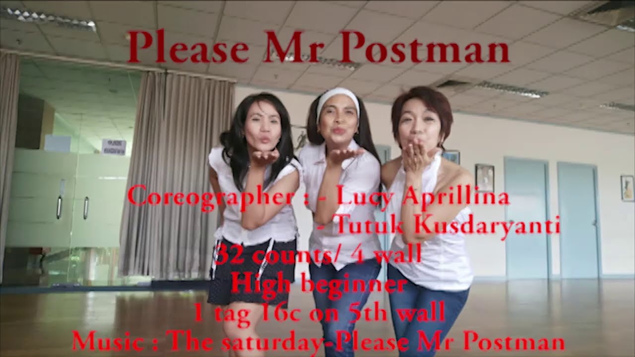 Please Mr.Postman Line Dance - YouTube