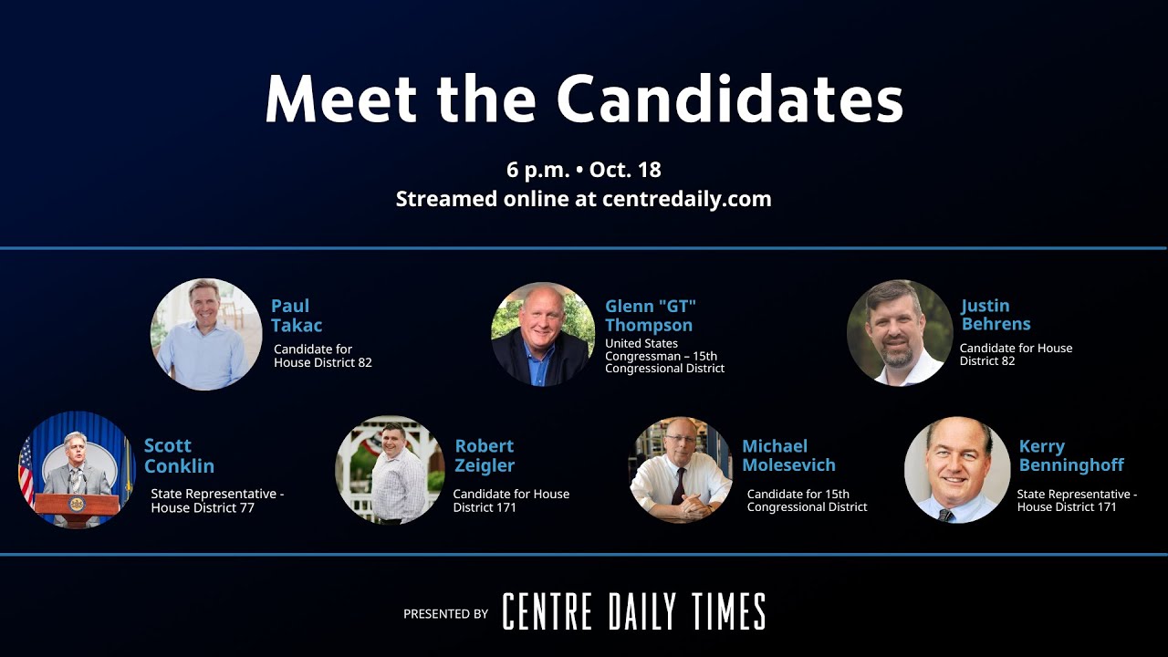 Meet The Candidates - hosted by the Centre Daily Times - YouTube