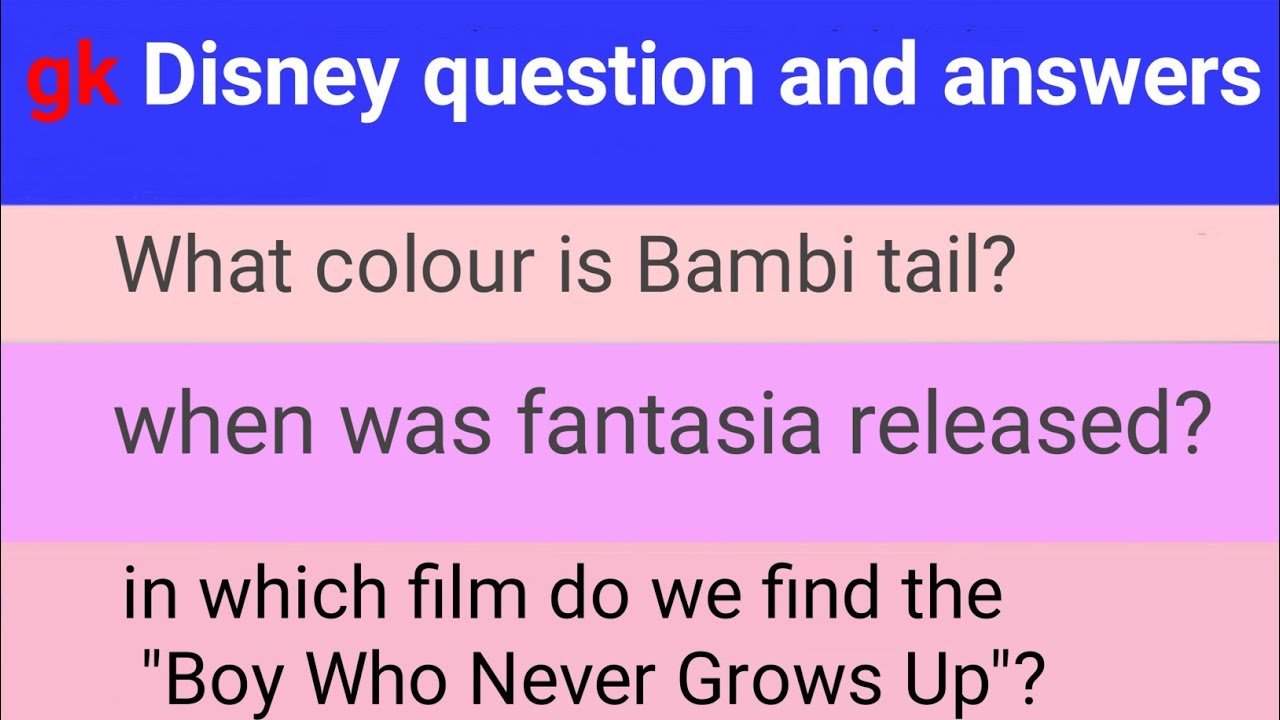 Disney trivia quiz! 100 question and answers! part 2 movie challenge ...