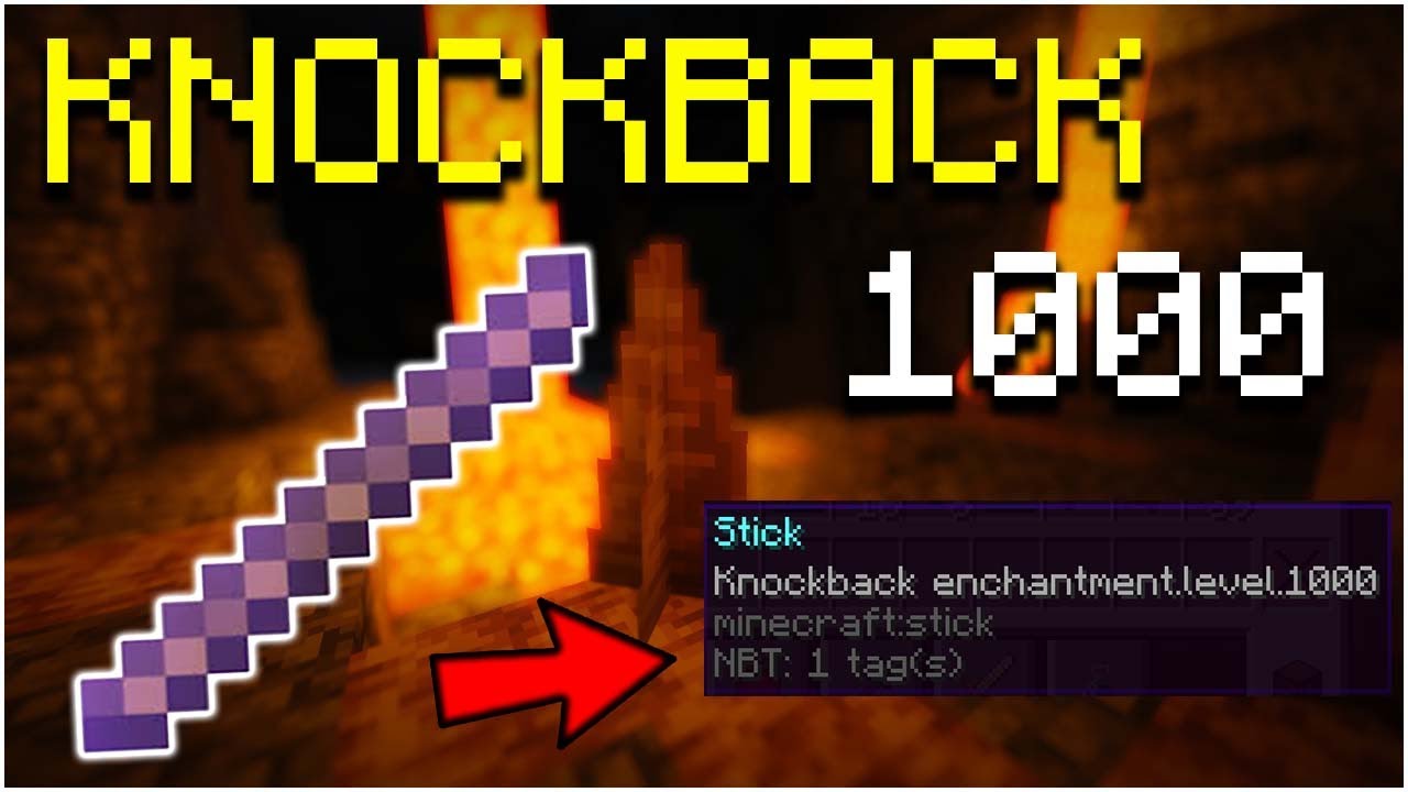 How To Make Knockback 1000 Stick in Minecraft 1.19.2 - YouTube