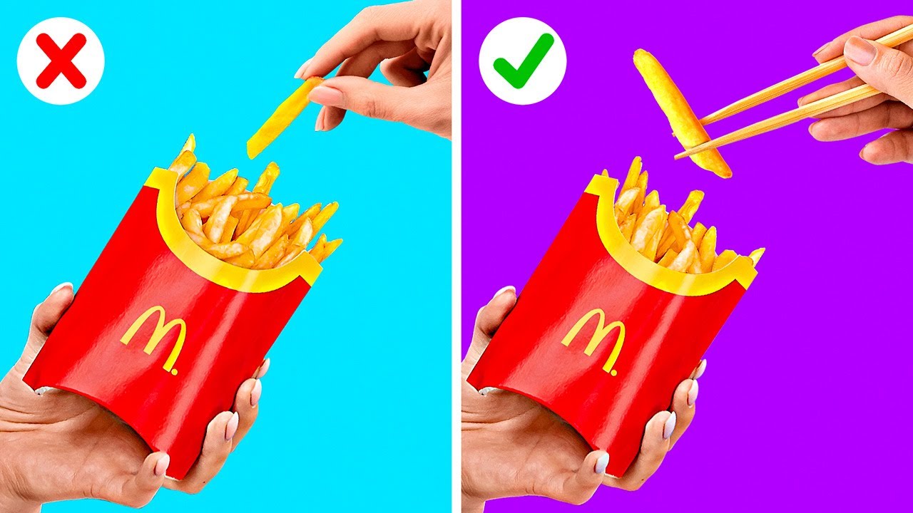 Unusual Hacks For Fast Food Lovers - YouTube