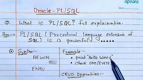 Oracle PLSQL - YouTube