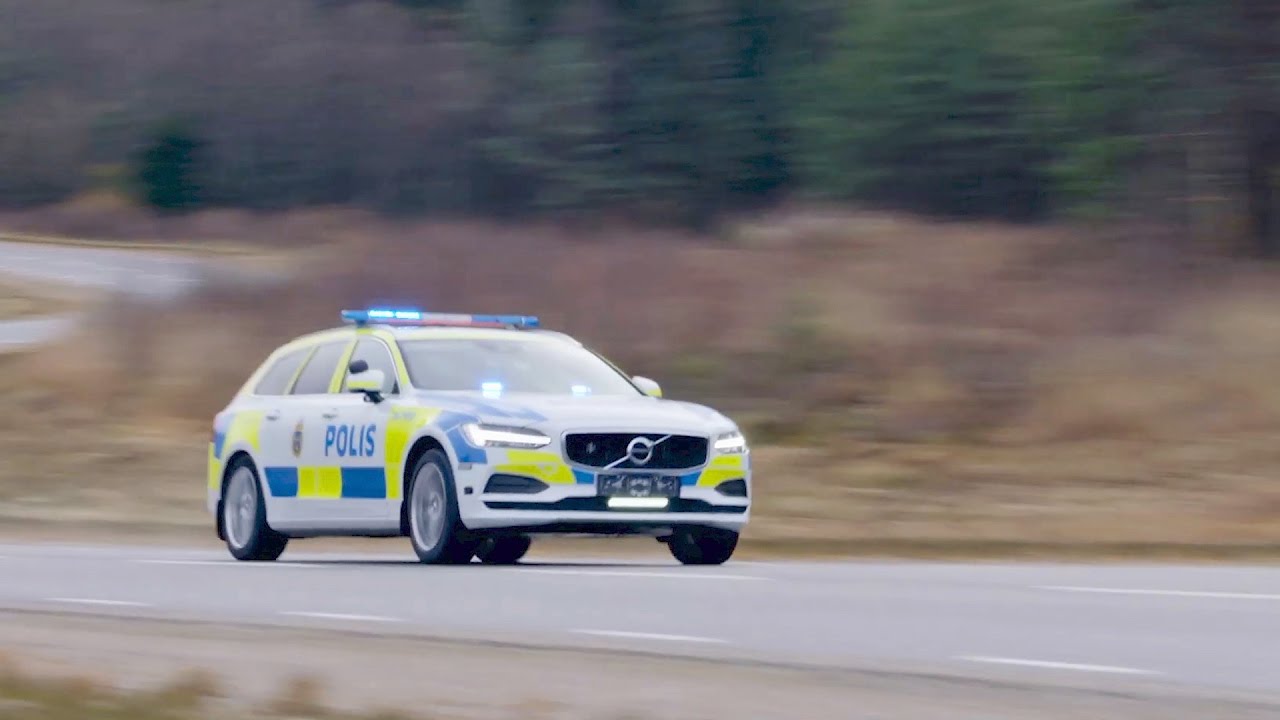 2017 Volvo V90 POLICE CAR Test Drive - YouTube