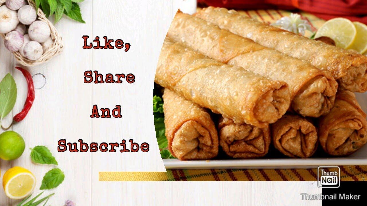 Lamb mince spring roll - YouTube