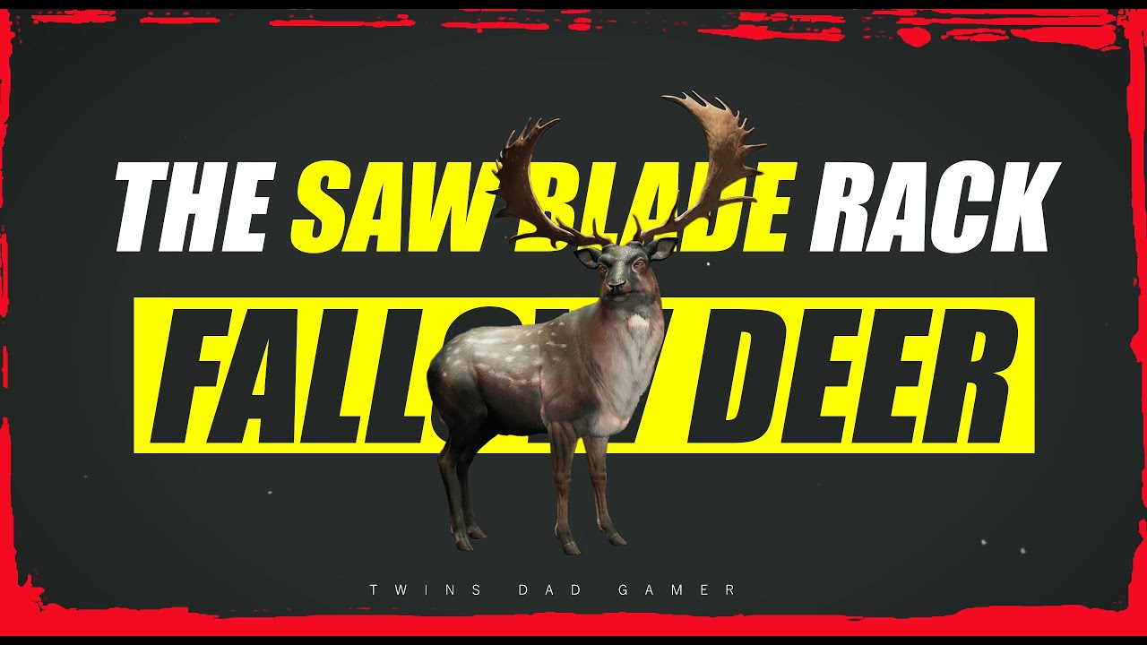 This my Second Great One Fallow Deer with the SAW Blade Rack ...
