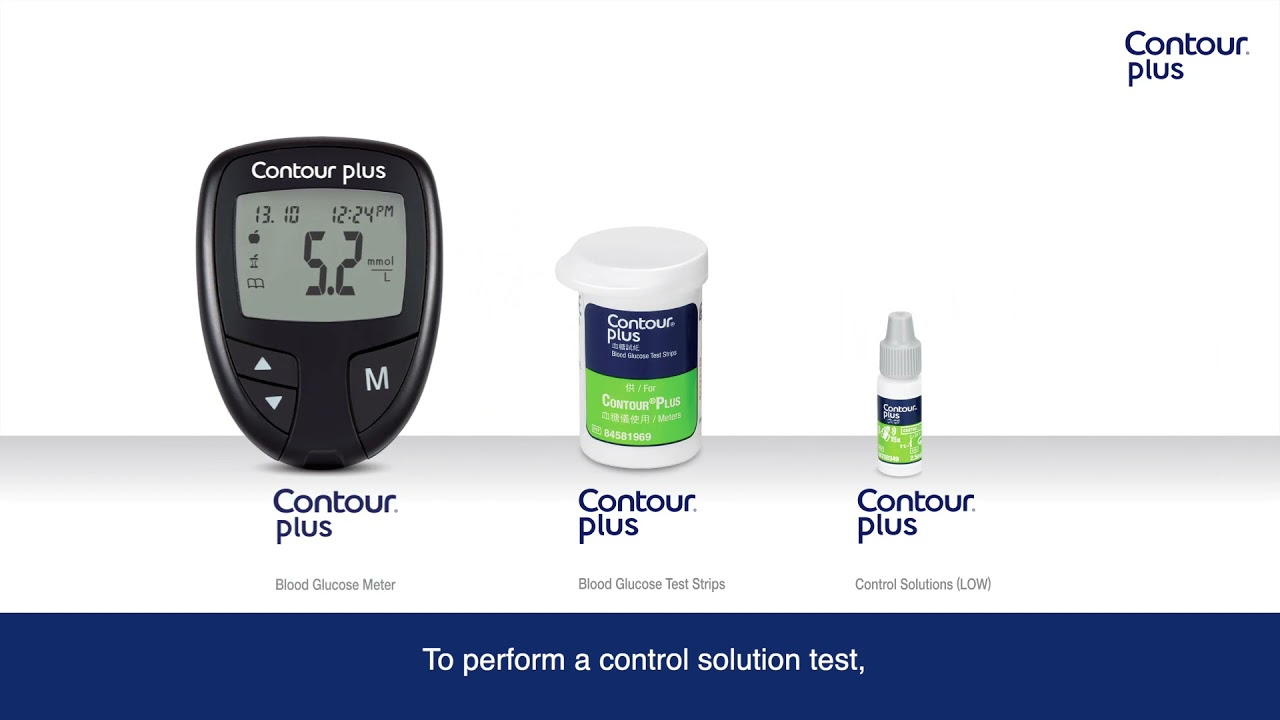 contour plus control solution testing - YouTube