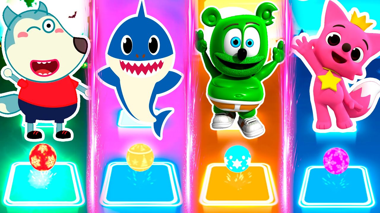 Wolfoo 🆚 Baby Shark 🆚 Gummy Bear 🆚 Pinkfong. 🎶 Who Is Best? - YouTube