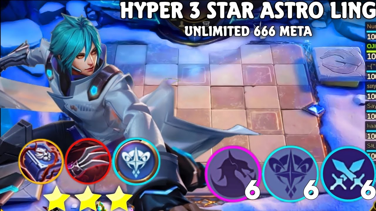 666 HYPER 3 ASTRO LING | SC - EARTH MAGIC CHESS MOBILE LEGENDS S15 ...
