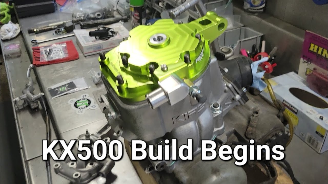 The KX500 build begins - YouTube
