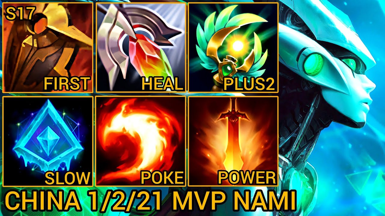 Legend Nami MVP 21 Assists - China Server Wild Rift Best High Tier New ...