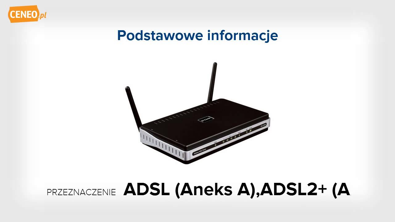 D-Link DSL-2740B router - Ceneo.pl - YouTube