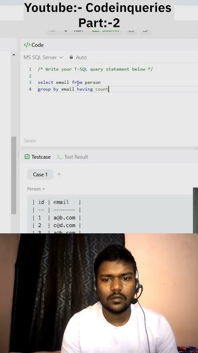 Duplicate Email Leetcode Sql Questions Sql Interviews Leetcodesql Leetcode 