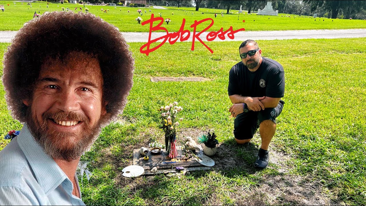 Grave of Bob Ross: His Magic Lives on Forever!!! Gotha, Florida 🎨 - YouTube