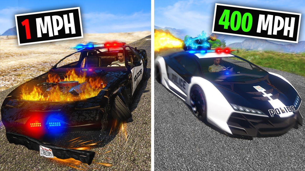 Upgrading Slowest to Fastest Cop Cars on GTA 5 RP - YouTube