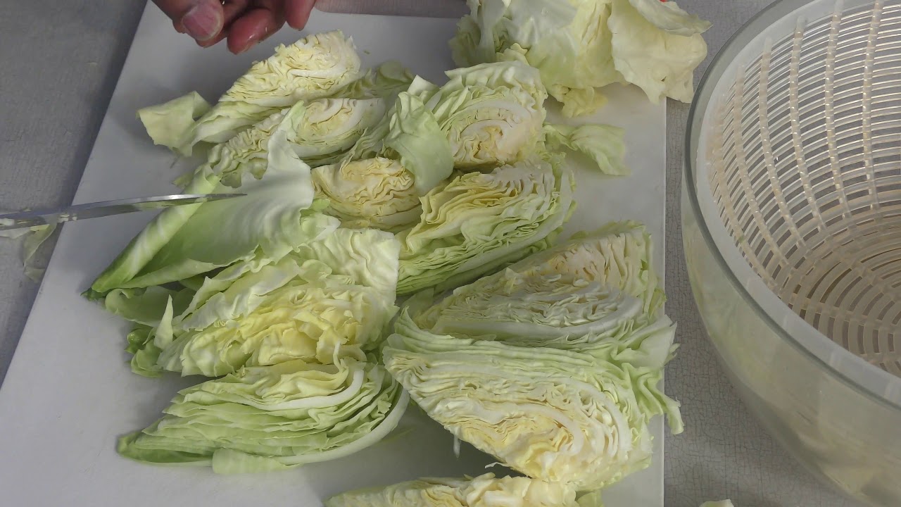 Shredding Cabbage in a snap (almost!) - YouTube