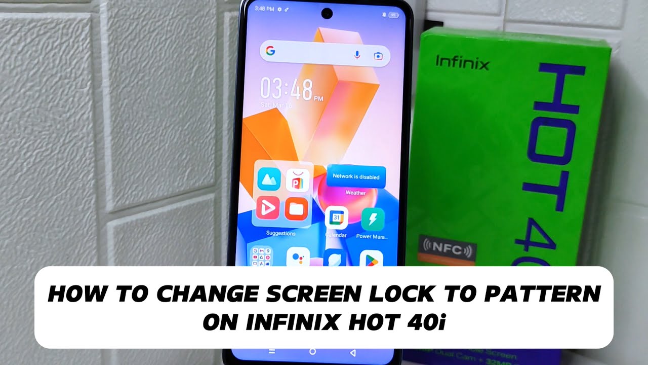 How To Change Screen Lock To Pattern On Infinix Hot 40i / Hot 40 Pro ...