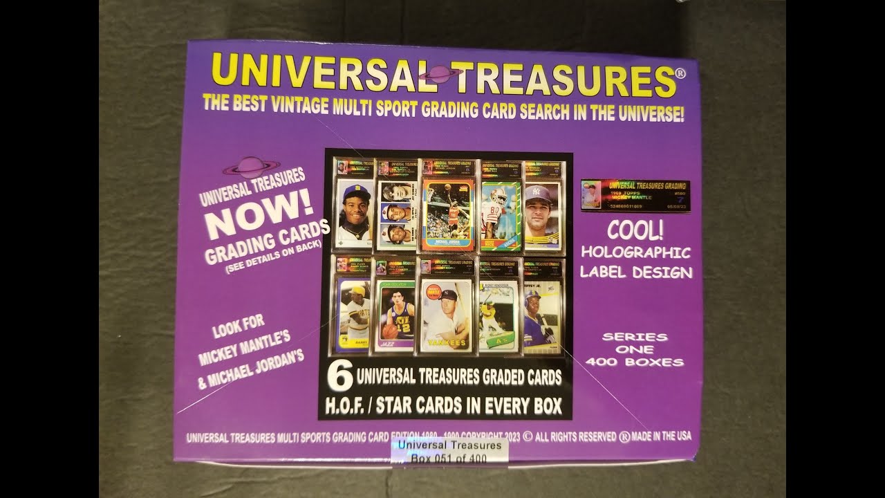 New 2023 Universal Treasures Graded box .The search for 1986 Fleer ...
