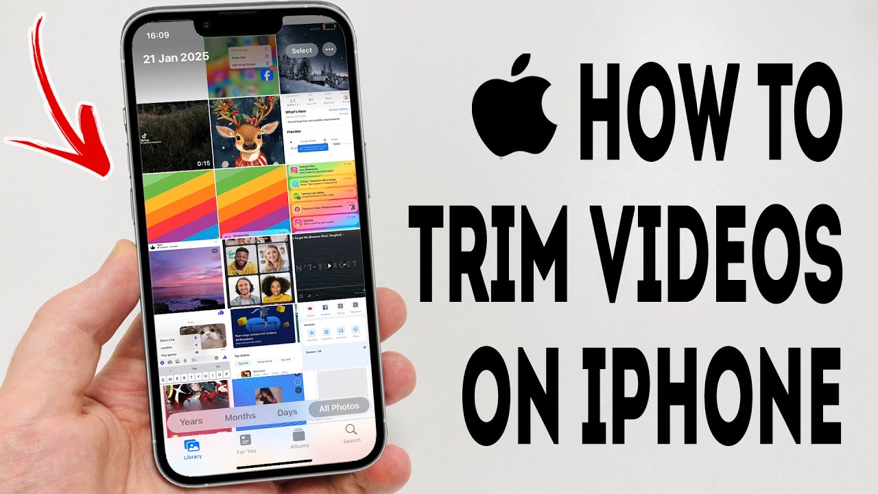 How To Trim Videos On iPhone - Full Guide - YouTube