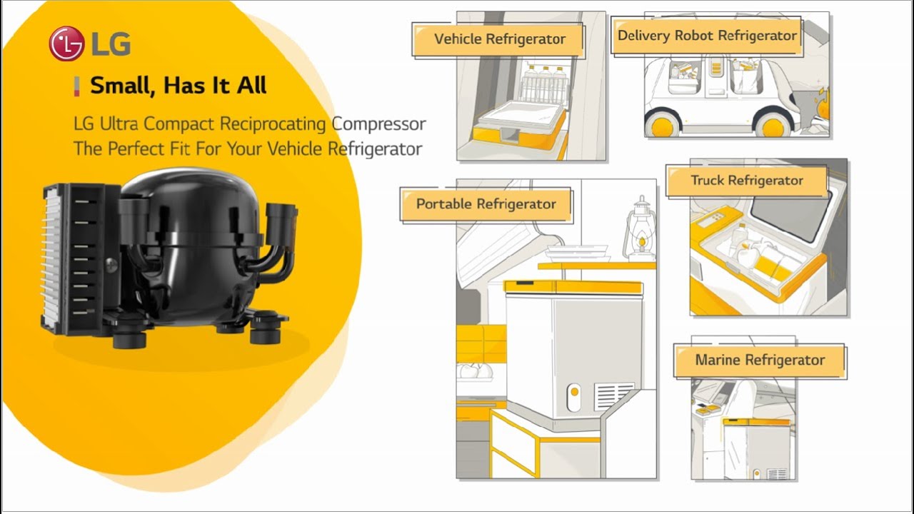 LG Ultra Compact Reciprocating Compressor - YouTube