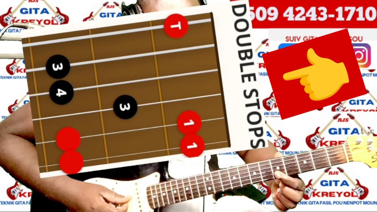 JWE PREMYE RIFF DOUBLE STOP OU NAN GITA - YouTube