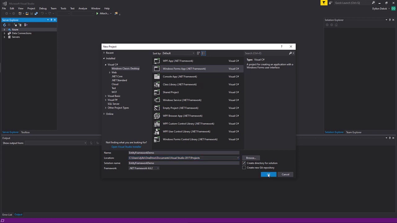 Entity Framework I Demo - YouTube