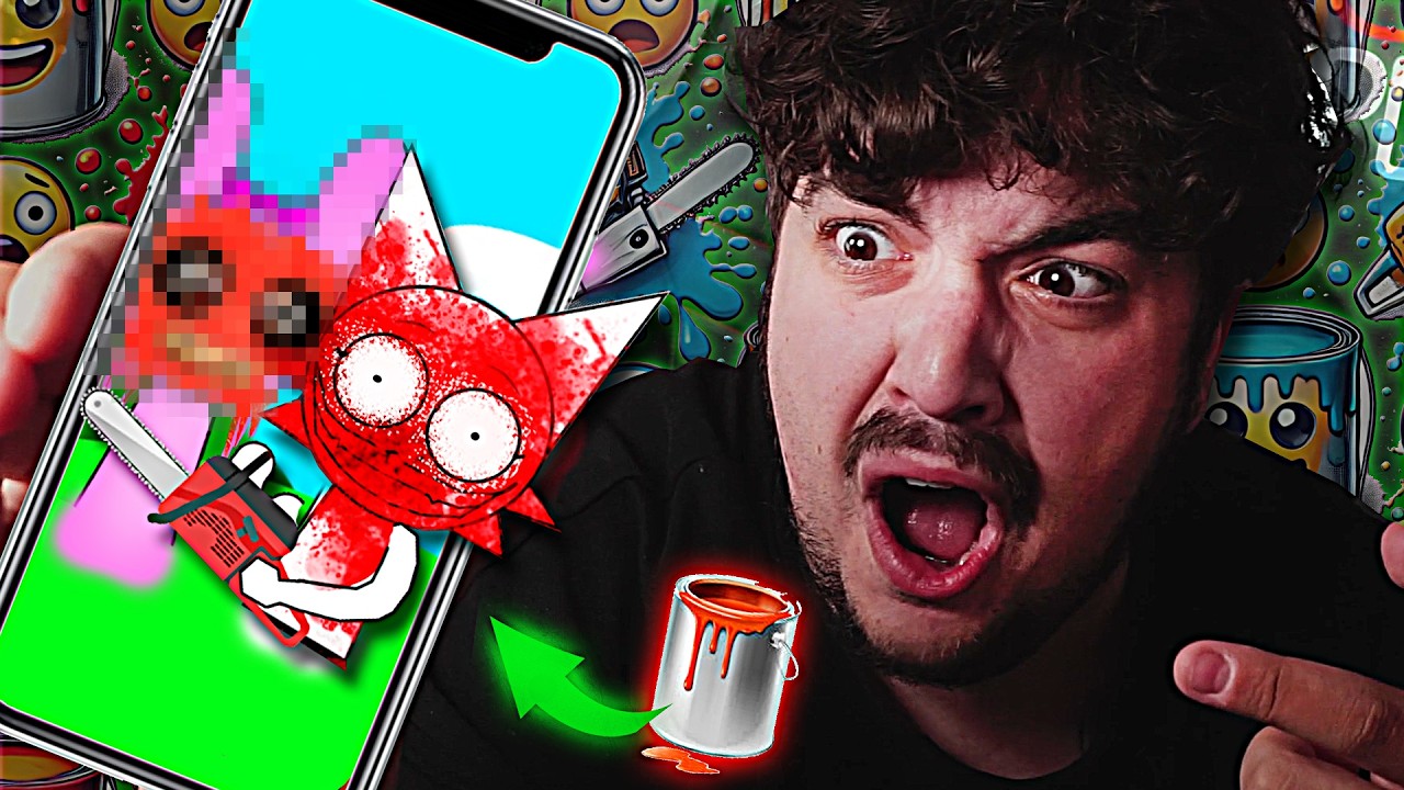 CAMBIÉ DE COLOR AL PERSONAJE BLANCO DE SPRUNKI, PERO SE ENFADÓ MUCHO 🆘🤮 ...